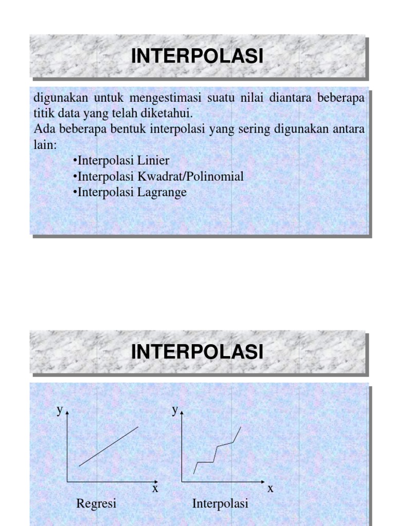 Panduan Lengkap Interpolasi Data | PDF