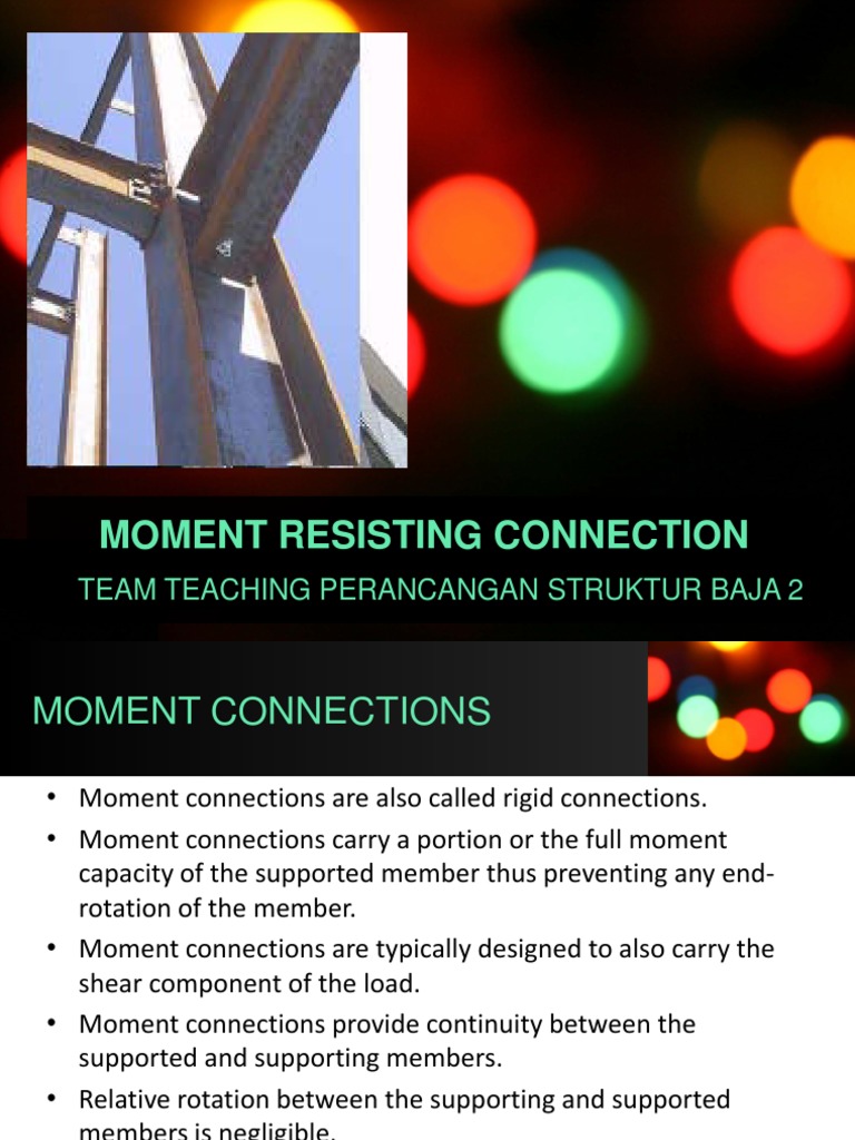 Moment Connection | PDF | Beam (Structure) | Structural Steel