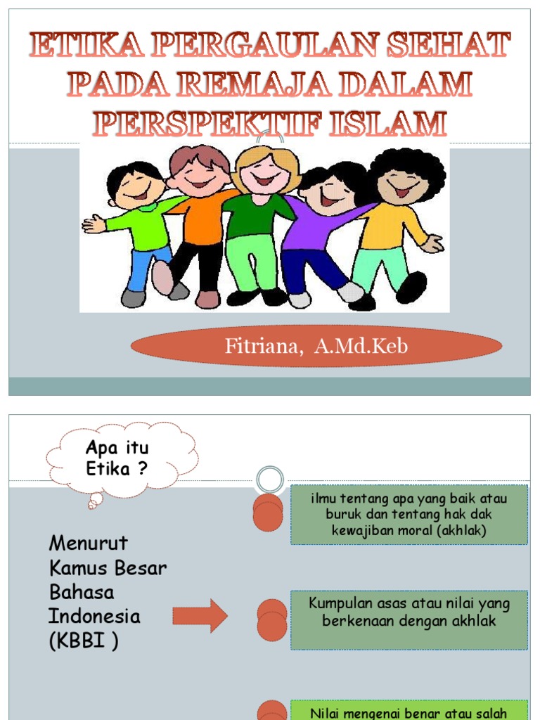 Etika Pergaulan Sehat Remaja | PDF | Pengembangan Diri | Kesehatan Holistik