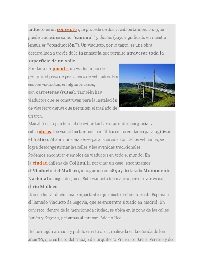 Viaducto | PDF | Puente | Ingeniería estructural