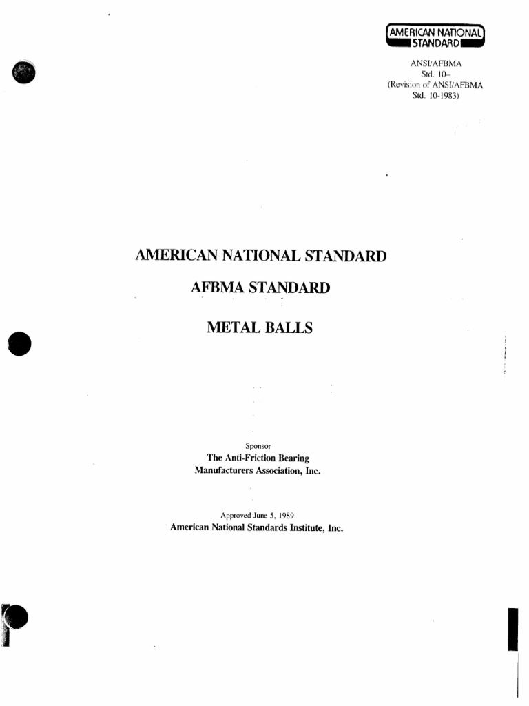 Ansi Abma STD 10 PDF | PDF