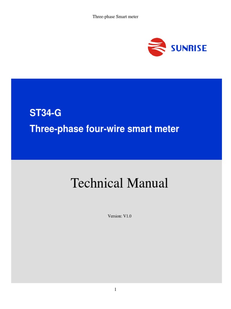 ST34-G Meter Technical Manual | PDF | Relay | Power Supply