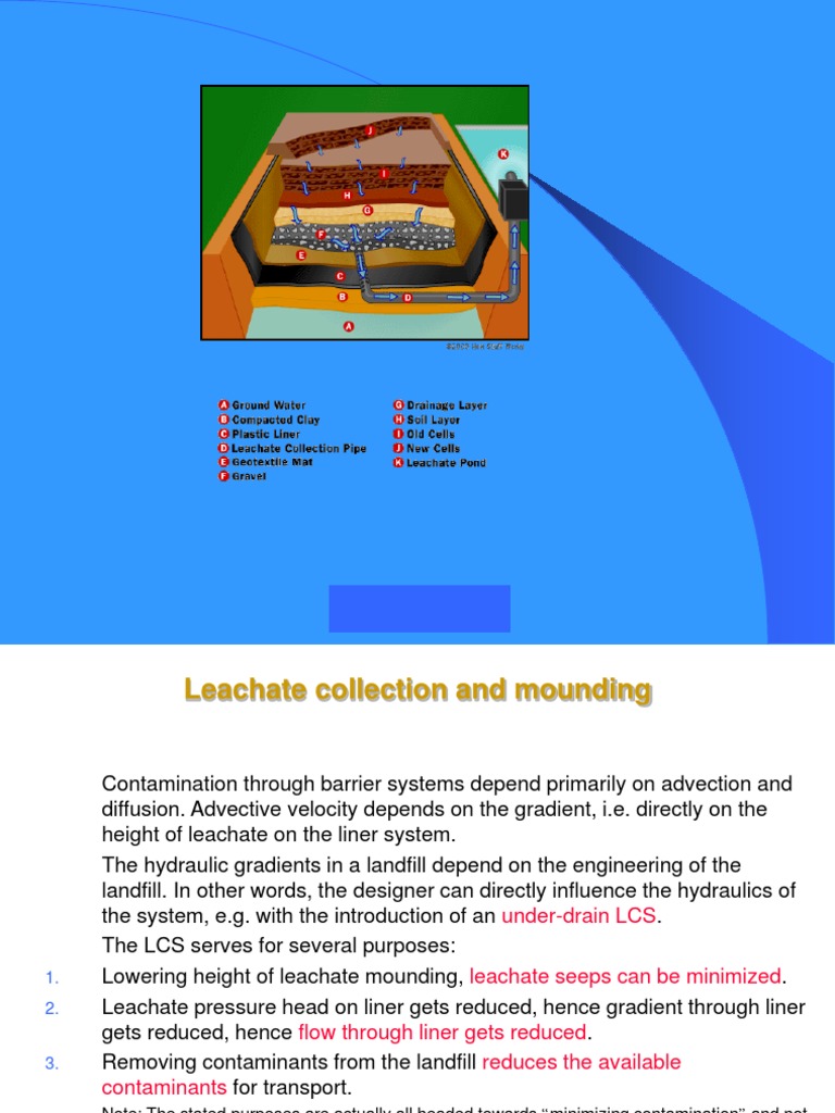 Leachate Collection System Design Unit - 2 | Thermal Conductivity ...
