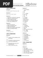 Headway Elementary Extra Practice Answer Key | PDF | English Language | Linguistic Morphology