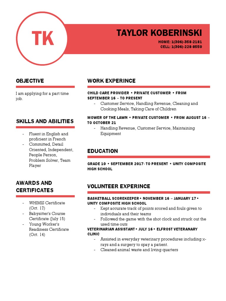 Taylor - My Resume | PDF