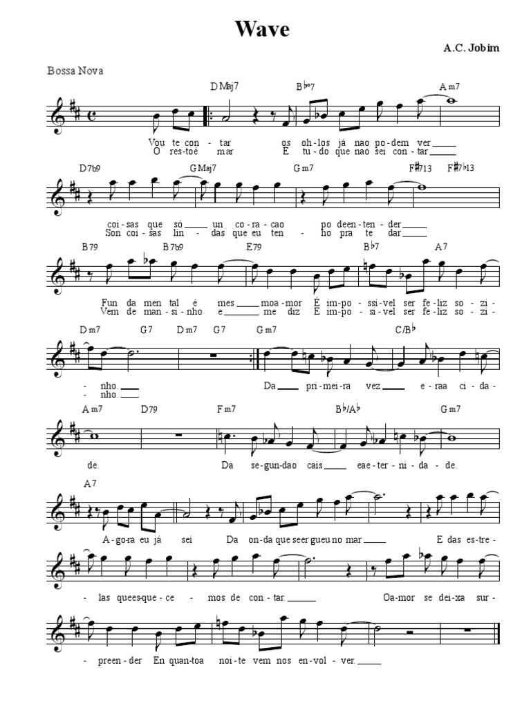 Wave (Melodía Acordes Letra) | PDF