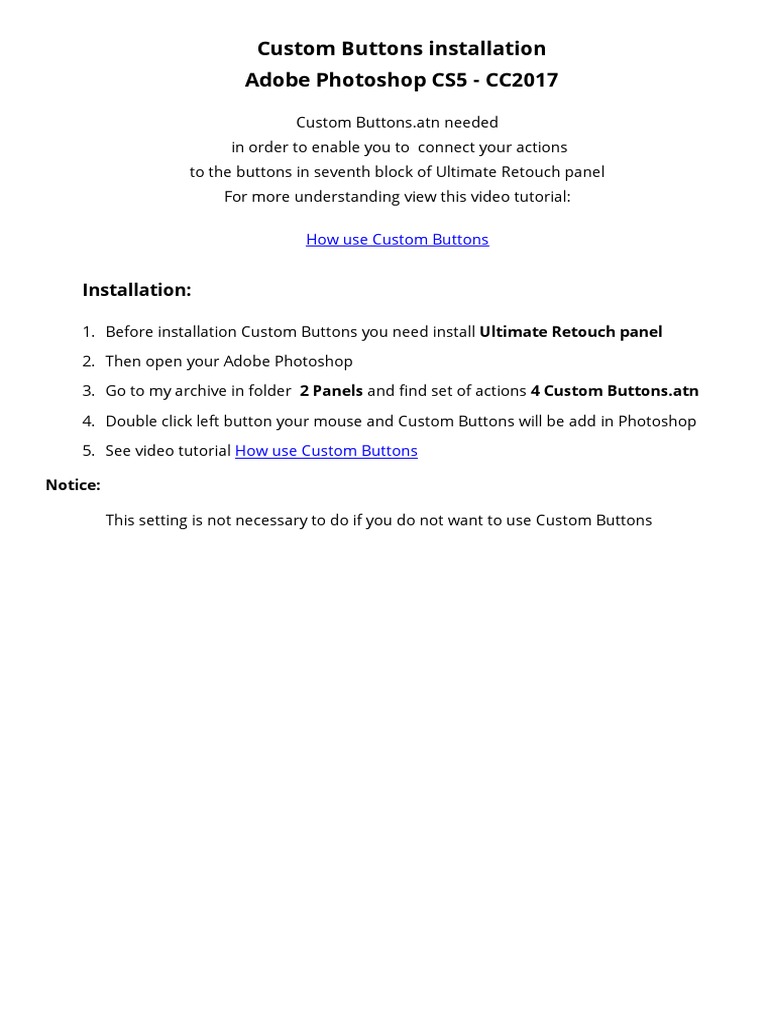 3 Custom Buttons PDF | PDF