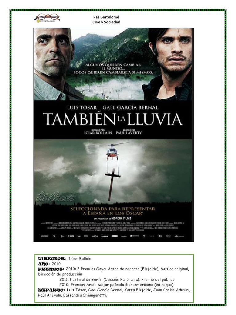 Tambien La Lluvia-Cuaderno | PDF