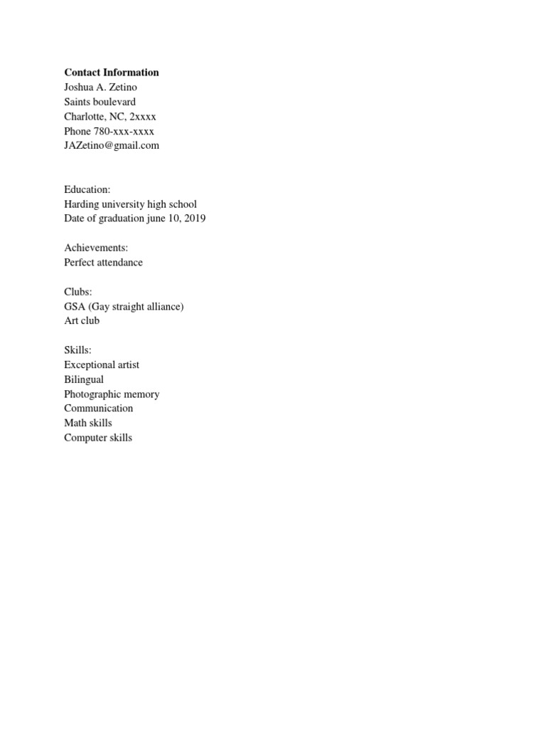 Contact Information | PDF