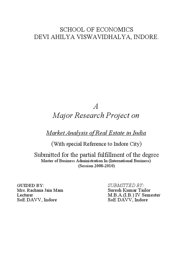 Major Research Project | PDF | Foreign Direct Investment | City