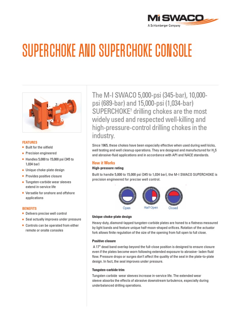 Superchoke Superchoke Console | PDF | Drilling Rig | Mechanical Engineering