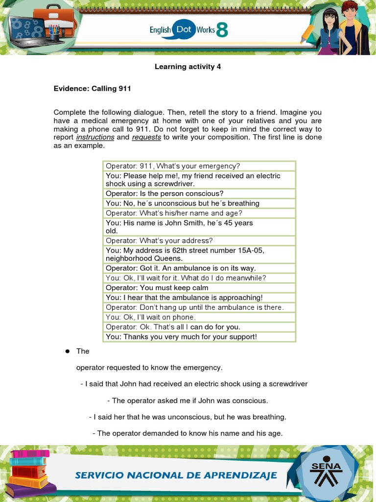 Evidence Calling 911 | PDF
