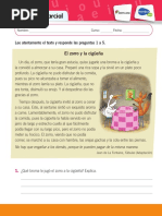 Fábula: El Zorro y la Cigüeña | PDF | Fábula