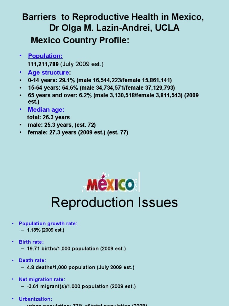 Reproductive Health Barriers in Mexico | PDF | Sexual Reproduction ...