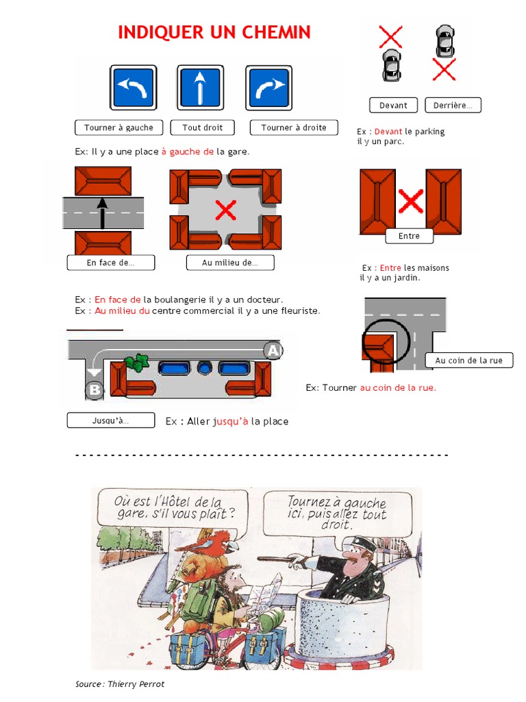 1 Indiquer Un Chemin Vocabulaire PDF | PDF