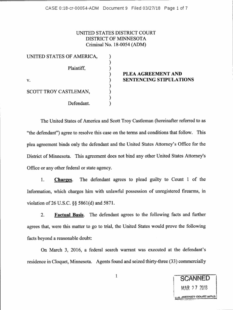 Plea Agreement | PDF | Law