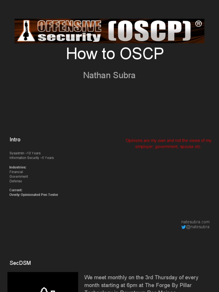 How to OSCP | Computing | Technology