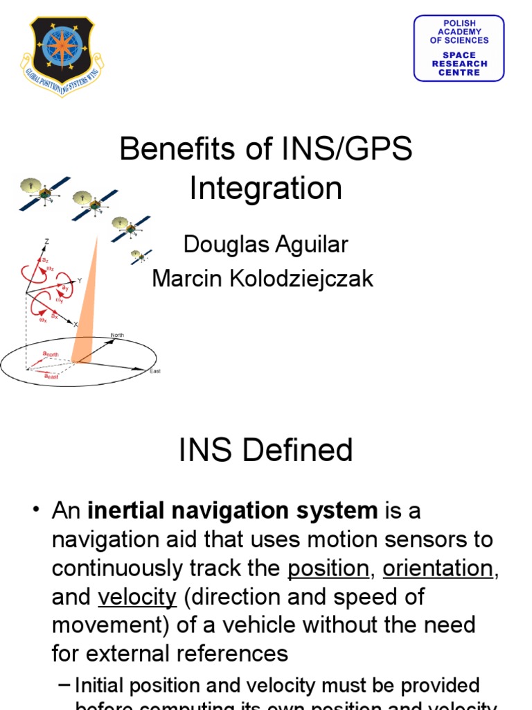 INS-GPS Press | PDF | Inertial Navigation System | Gyroscope