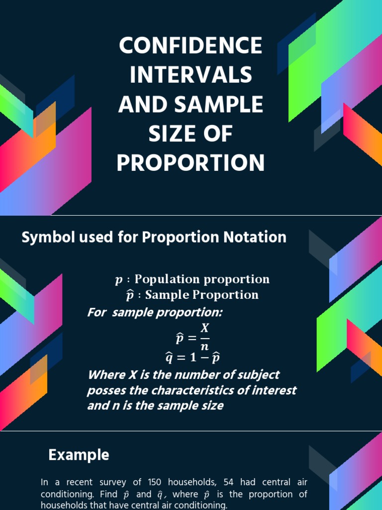 Confidence Intervals and Sample Size of Proportion | PDF