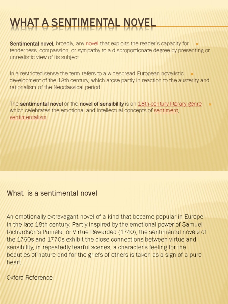 What A Sentimental Novel | Novels | Virtue
