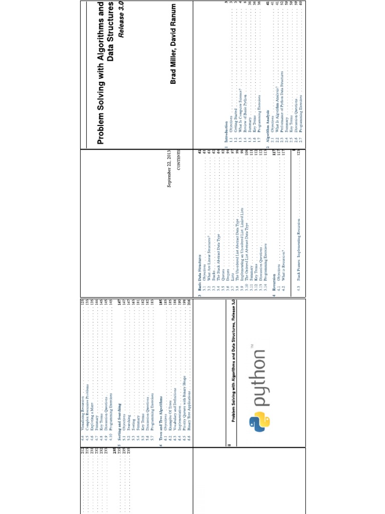 Problem Solving With Algorithms And Data Structures Using Python Second 7663