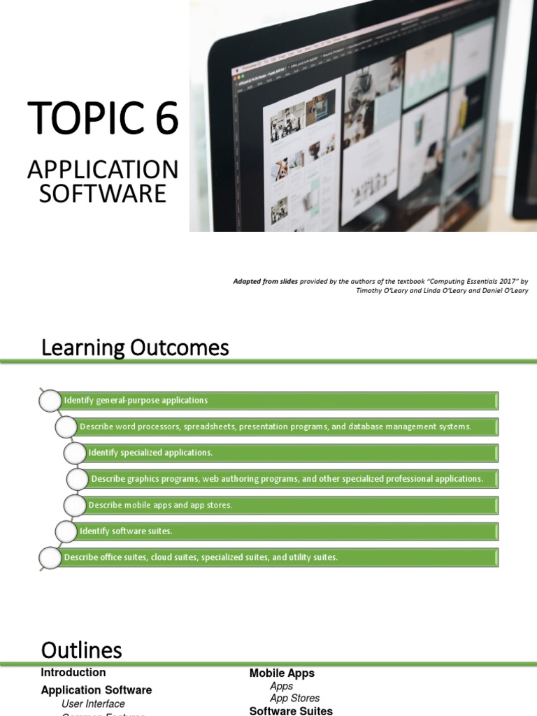 Topic 6: Application Software | Download Free PDF | Application Software | Mobile App