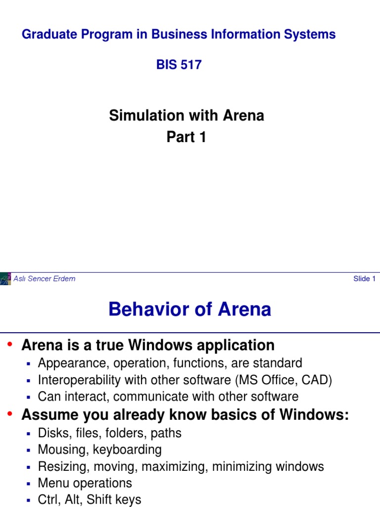 Arena Basics | PDF | Spreadsheet | Simulation