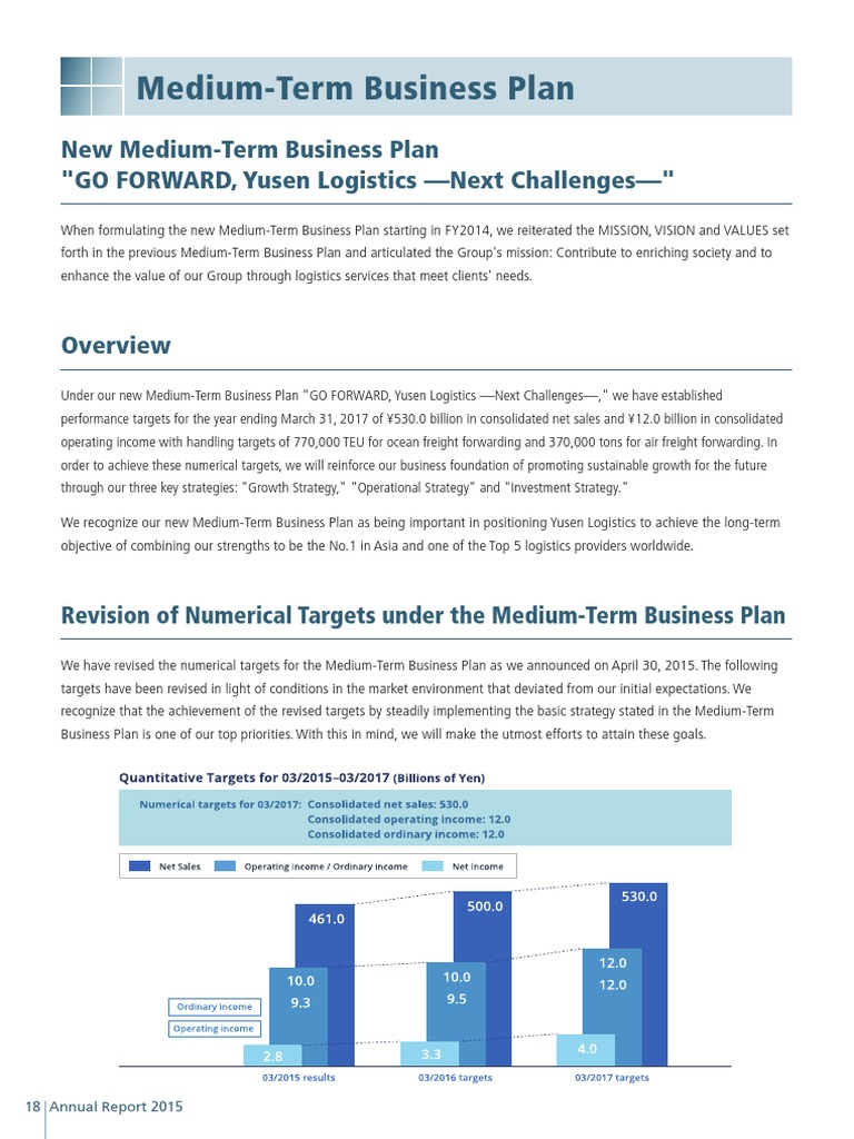 Medium-Term Business Plan | Download Free PDF | Strategic Management ...