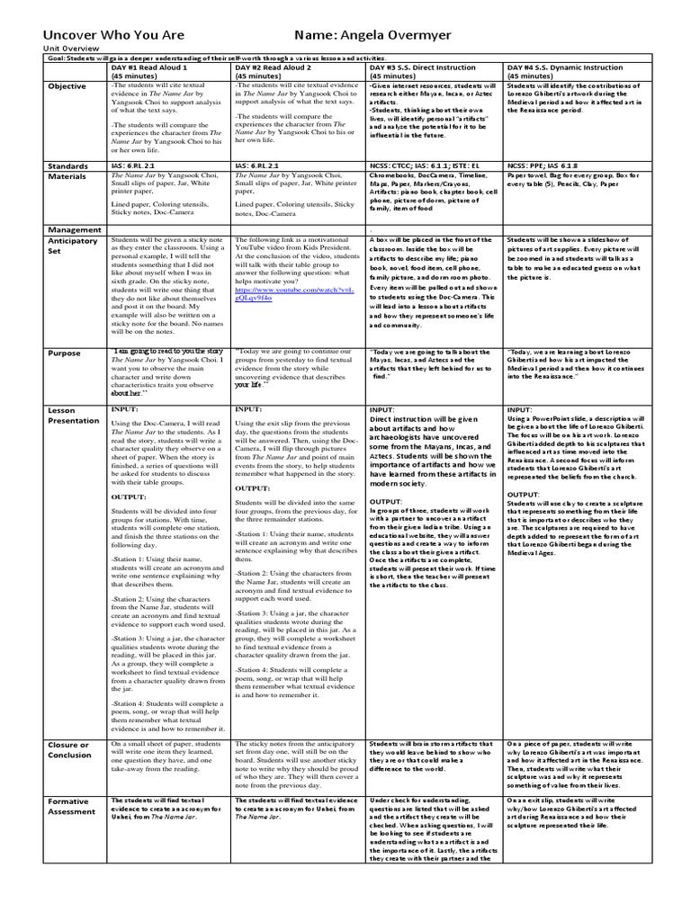 Block Plan | PDF | Individualized Education Program | Learning