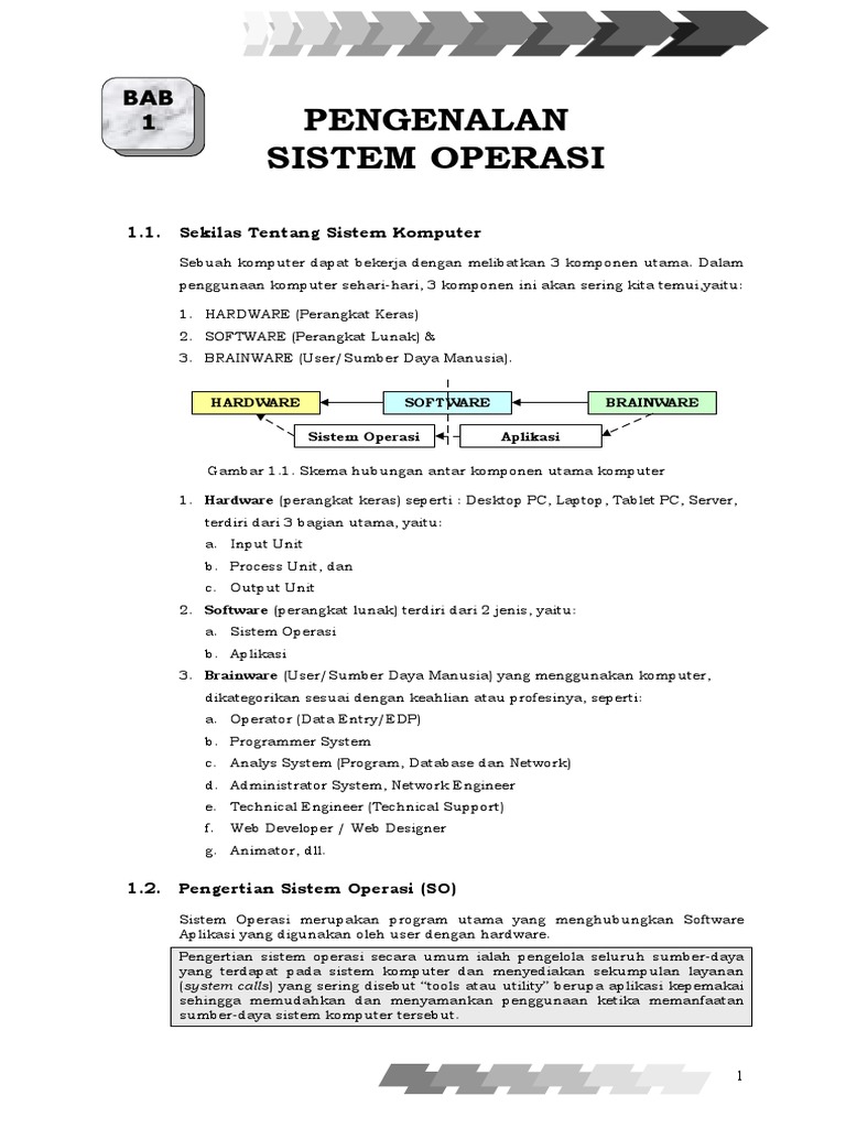 Modul Teori SO - 1 | PDF