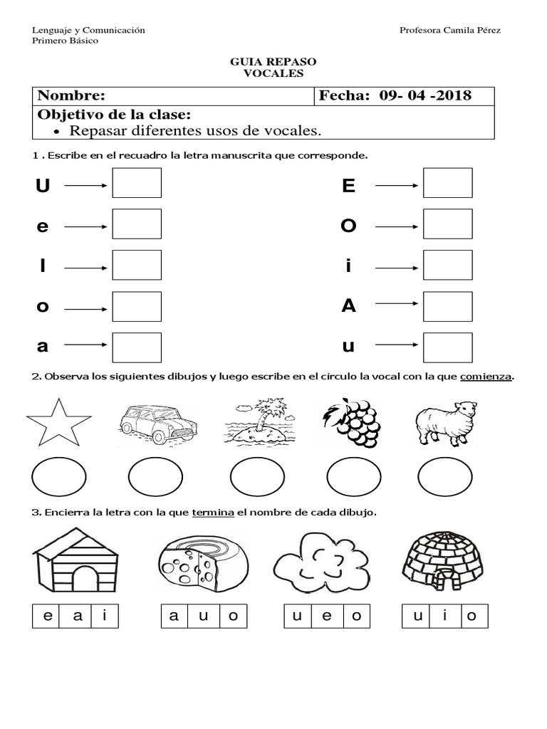 GUIA REPASO Vocales 09abril