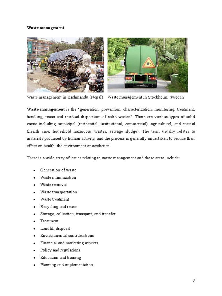 Waste Managemen1 | PDF | Waste Management | Gasification