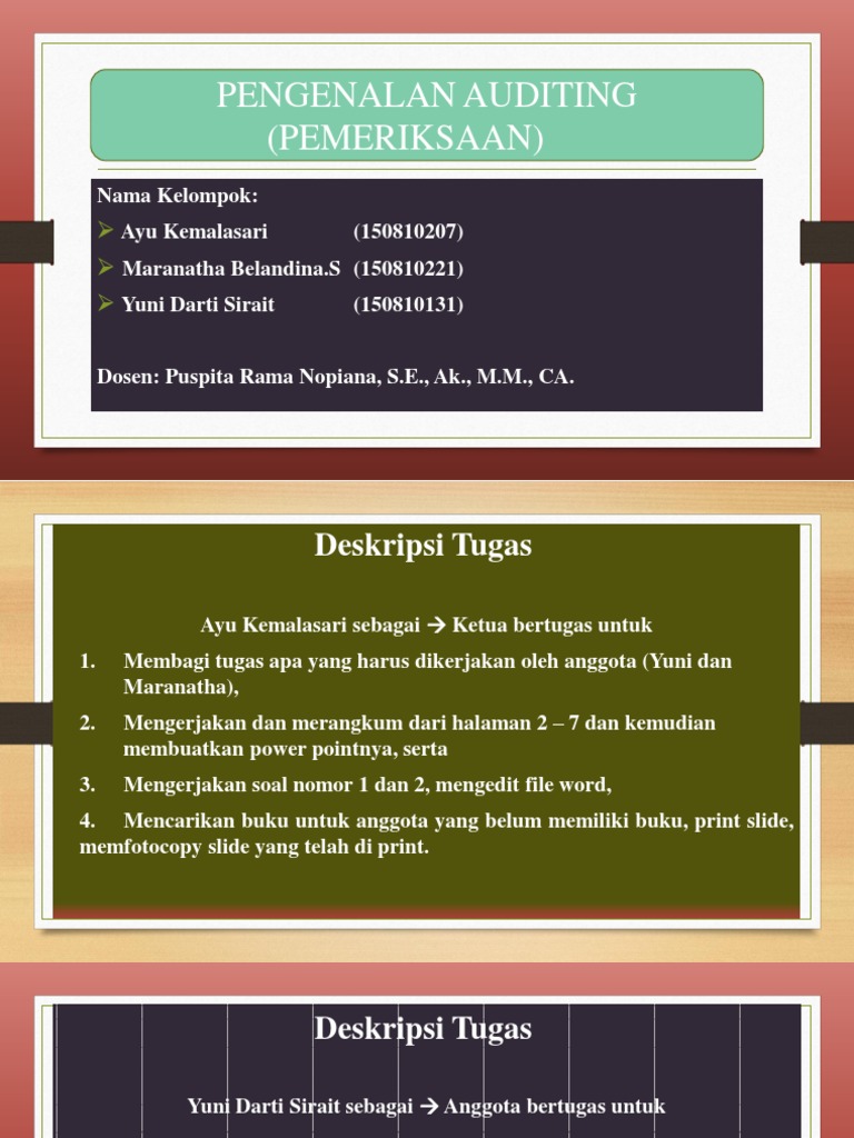 Audit Sektor Publik Bab 1 Pengenalan Auditing (Pemeriksaan) | PDF