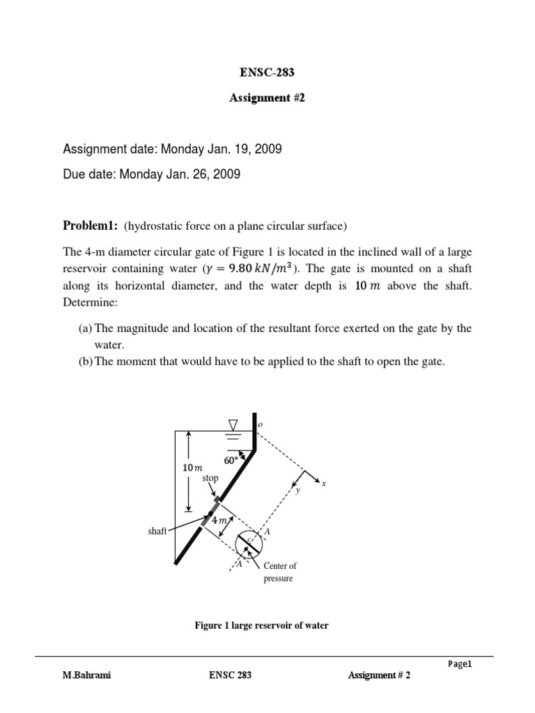 ENSC-283 Assignment #2: 60° Stop 10 | PDF