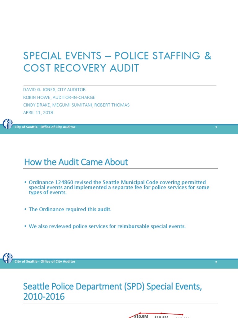 SPD Staffing & Cost Recovery Audit | PDF | Audit | Business
