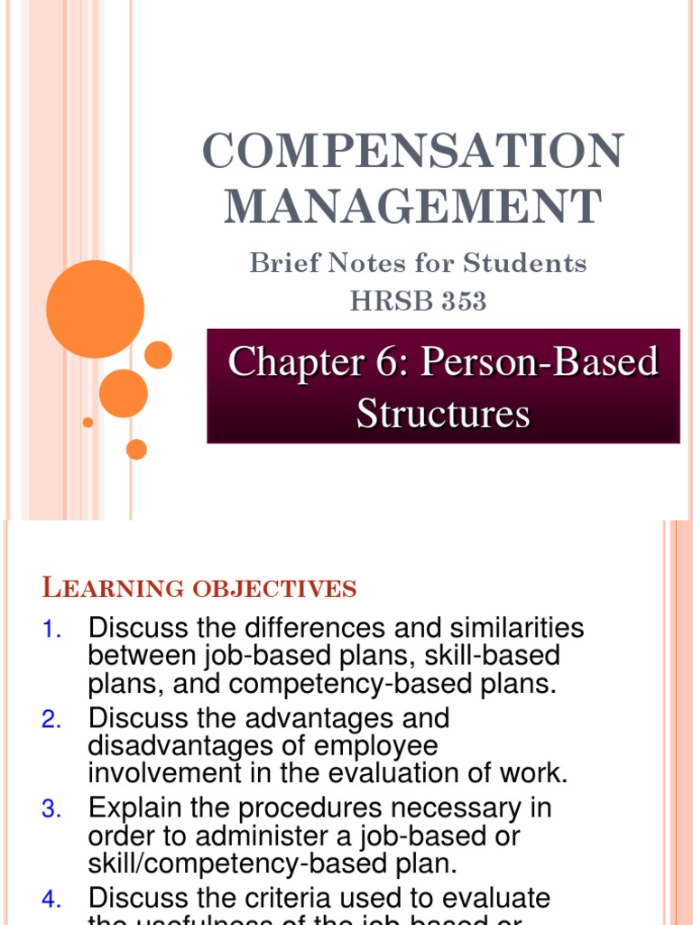 Chapter 6 - Person-Based Structures.pptx | Competence (Human Resources ...