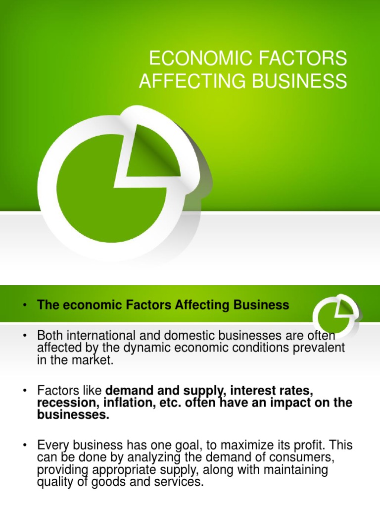 Economic Factors Affecting Business | PDF | Demand | Inflation