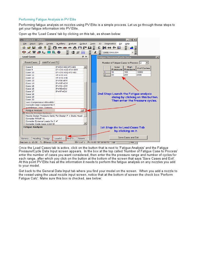 Fatigue Analysis in PV Elite | PDF | Fatigue (Material) | Computer ...