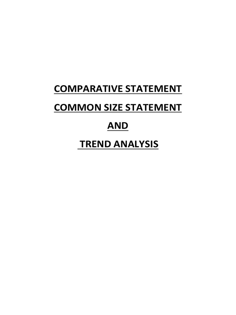 Docdownloader Com Comparative Income Statementcommon Size Statement and ...