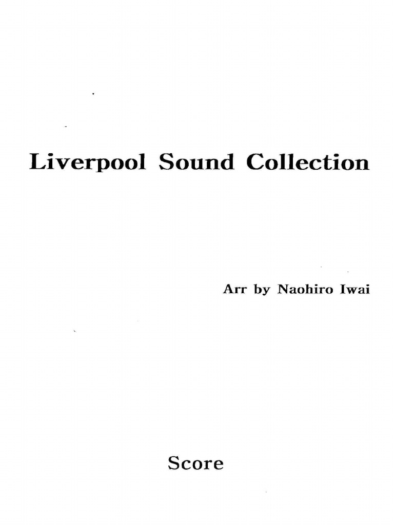Liverpool Sound Collection - Partituras PDF | PDF