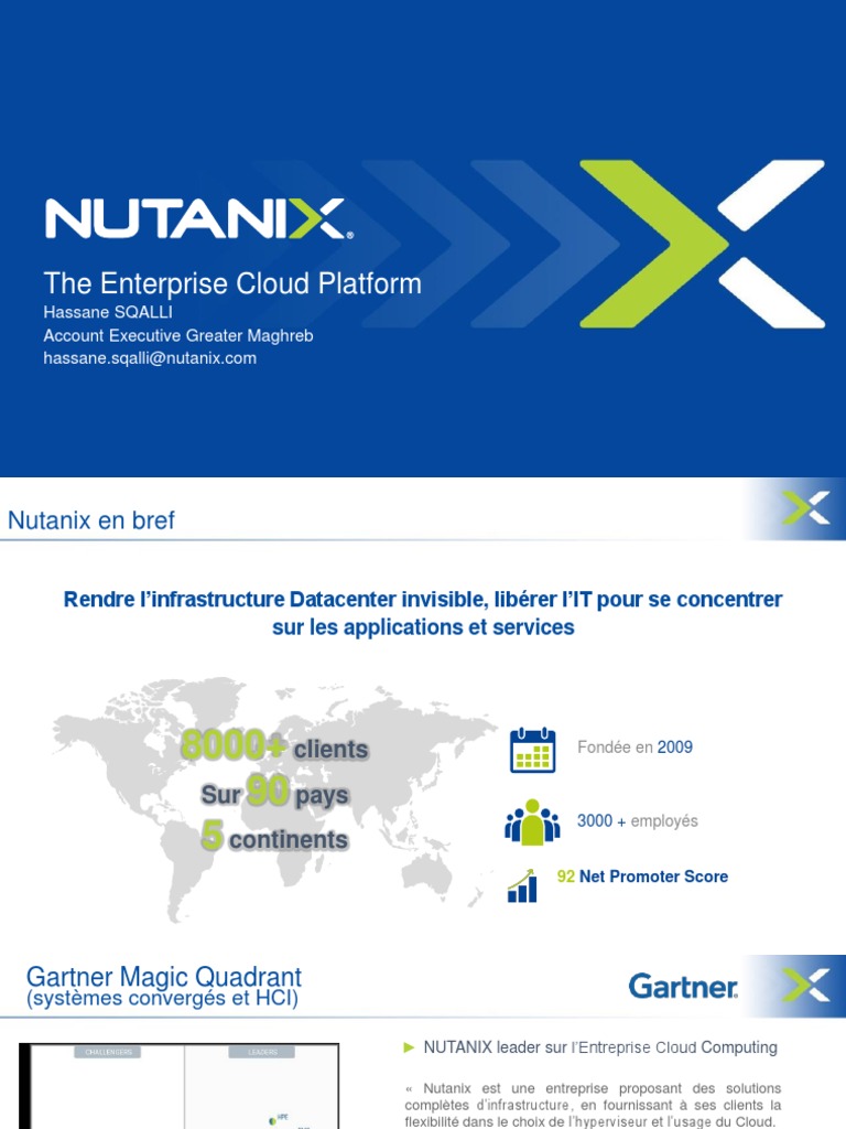 Prez Nutanix | PDF | Cloud computing | Ingénierie informatique