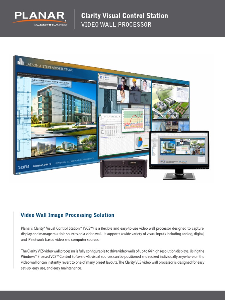 Clarity Visual Control Station: Video Wall Processor | PDF | Hdmi ...