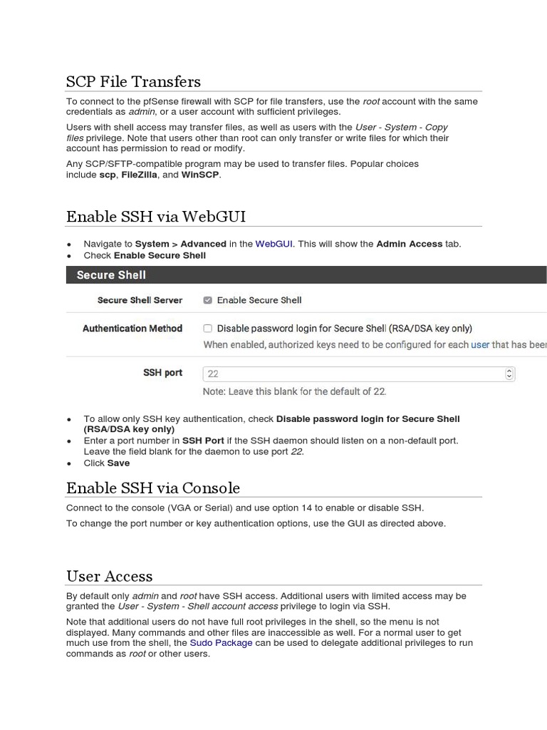 SCP File Transfers | PDF