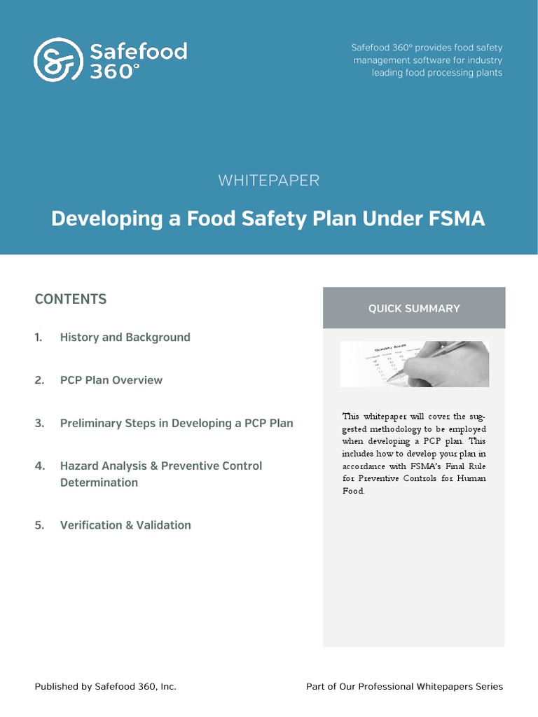 Food Safety 360 | PDF | Verification And Validation | Hazard Analysis ...