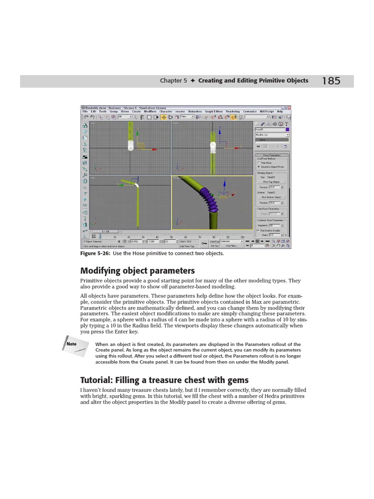 Modifying Object Parameters: Chapter 5 Creating and Editing Primitive Objects | PDF | Dialog Box ...