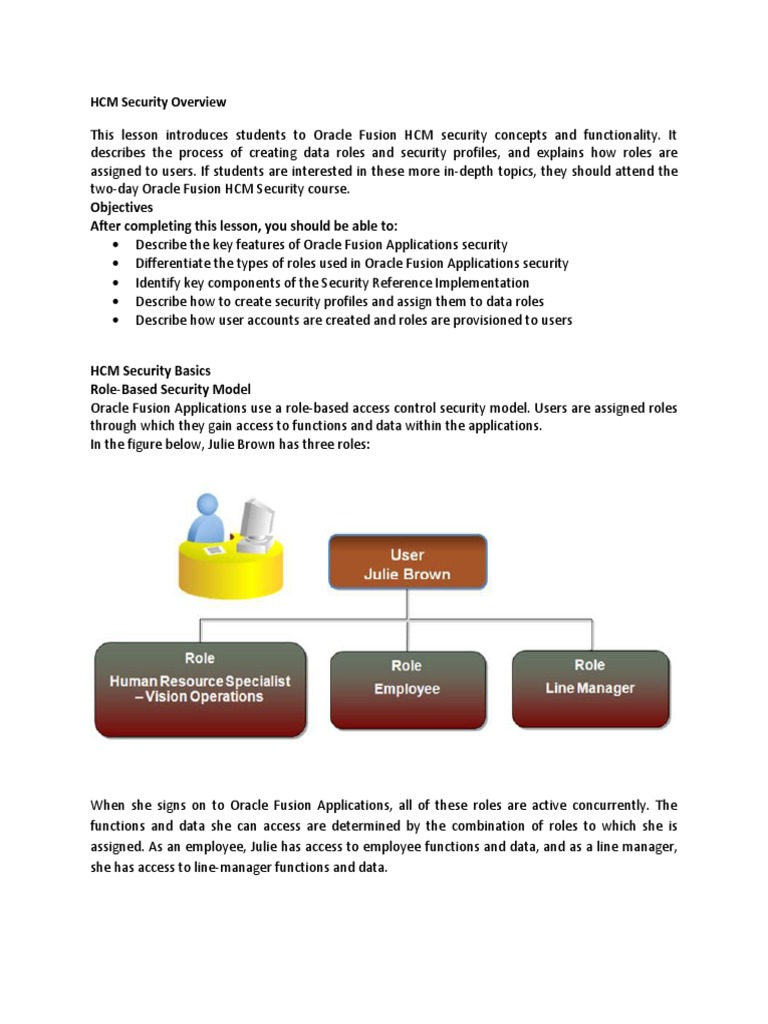 15804-HCM Security Overview | PDF | Provisioning | Human Resource ...