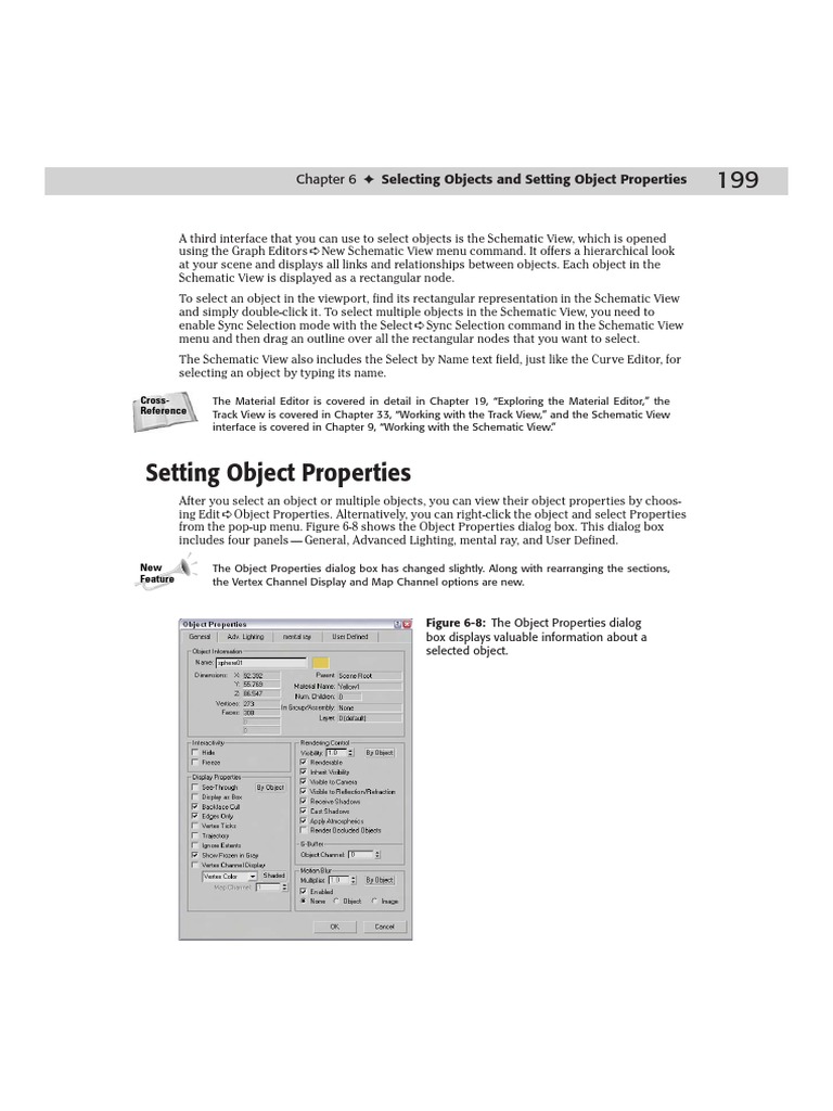 Chapter 6 Selecting Objects and Setting Object Properties: Cross-Reference | PDF | Rendering ...