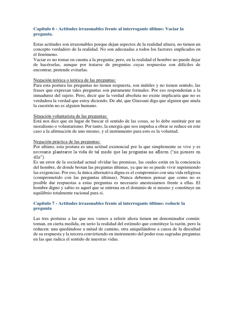 Resumen Cap6 y Cap7 | PDF | Verdad | Realidad