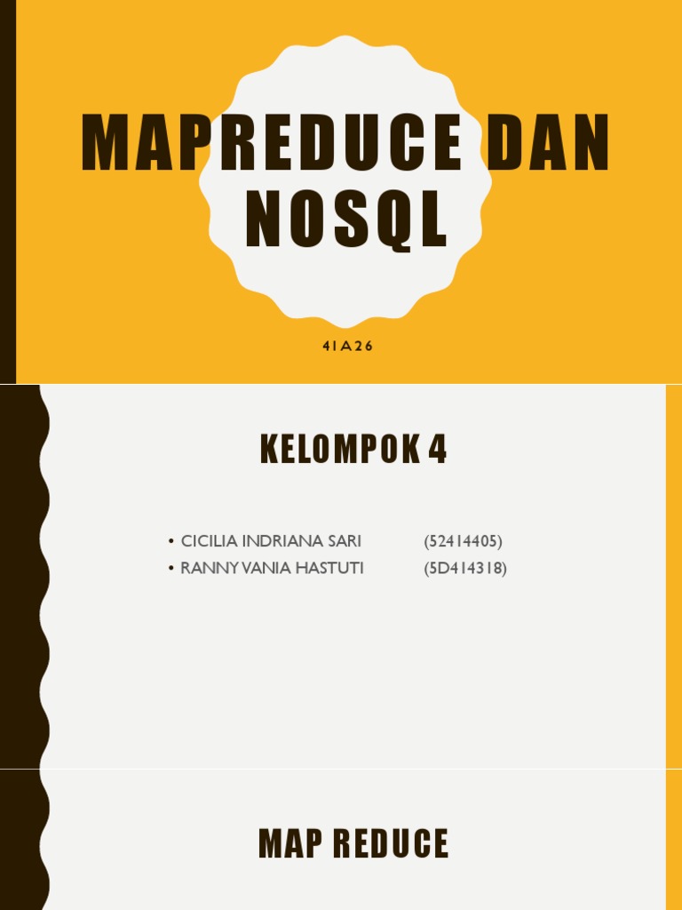 Map Reduce Dan Nosql | PDF