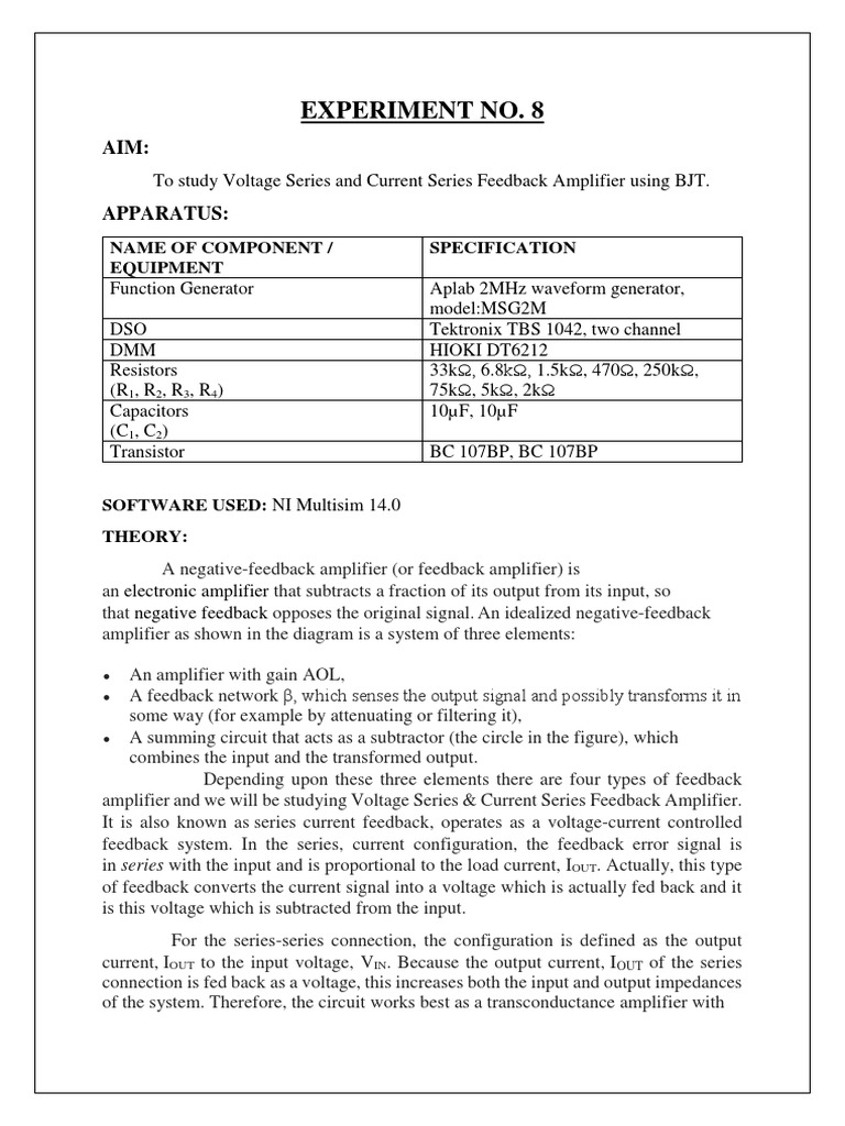 Cmos feedback amplifier ppt background